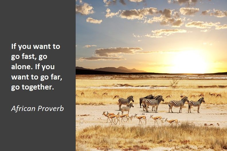 Bill Brownson on LinkedIn: If you want to go fast, go alone. If you ... Bill Brownson on LinkedIn: If you want to go fast, go alone. If you ...