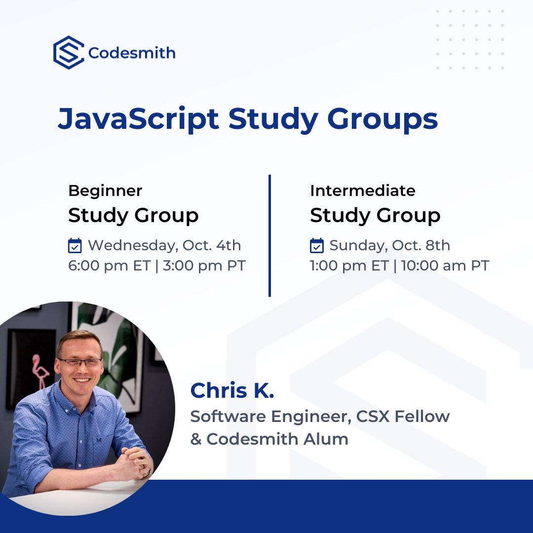 Codesmith on LinkedIn: #javascript #coding Codesmith on LinkedIn: #javascript #coding