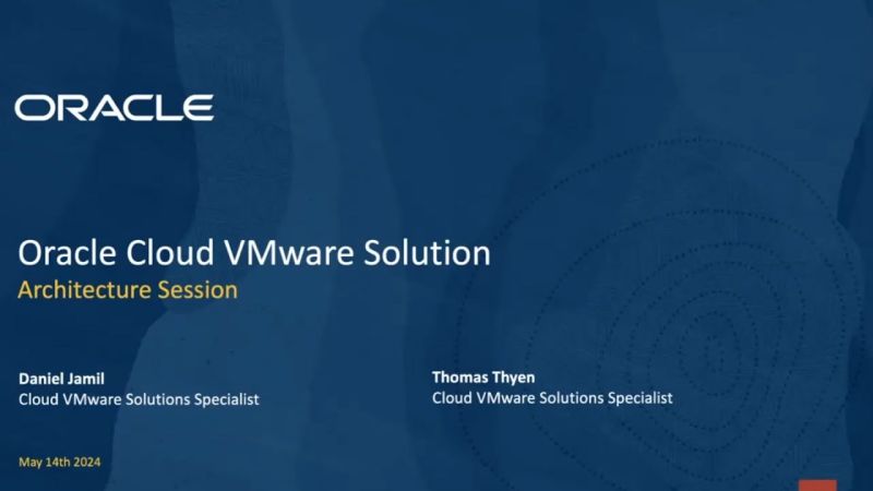 Darren Goff on LinkedIn: Architecting VMware Workloads with Oracle ... Darren Goff on LinkedIn: Architecting VMware Workloads with Oracle ...