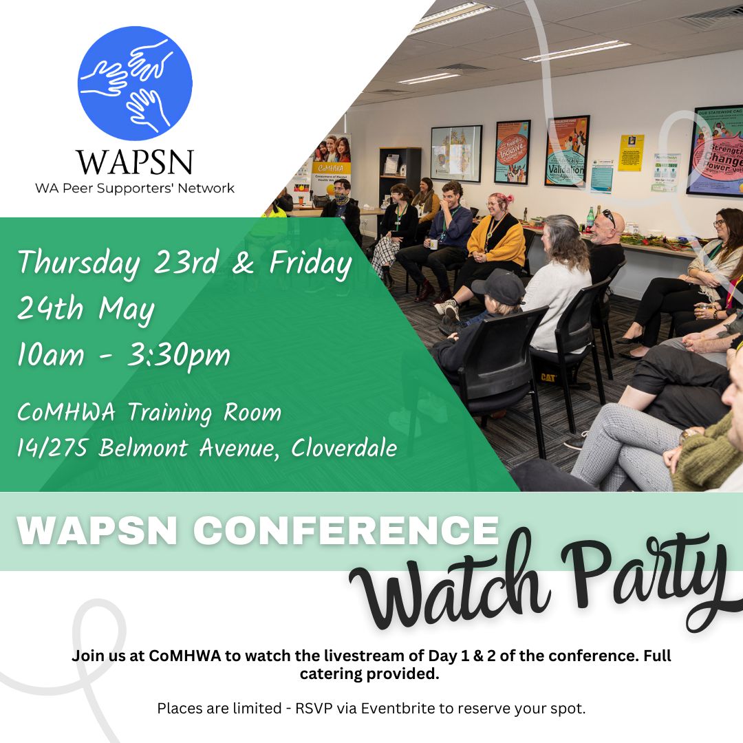 Consumers of Mental Health WA on LinkedIn: Do you want to watch the ... Consumers of Mental Health WA on LinkedIn: Do you want to watch the ...