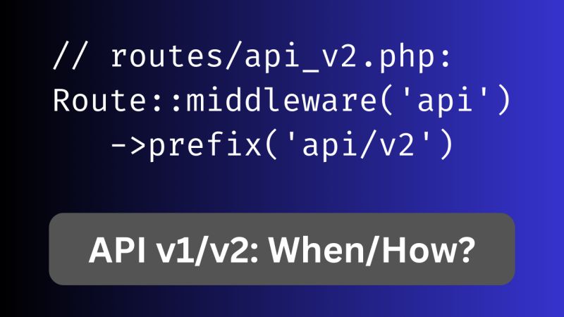 Povilas Korop on LinkedIn: Laravel API Versioning: All You Need To Know ... Povilas Korop on LinkedIn: Laravel API Versioning: All You Need To Know ...