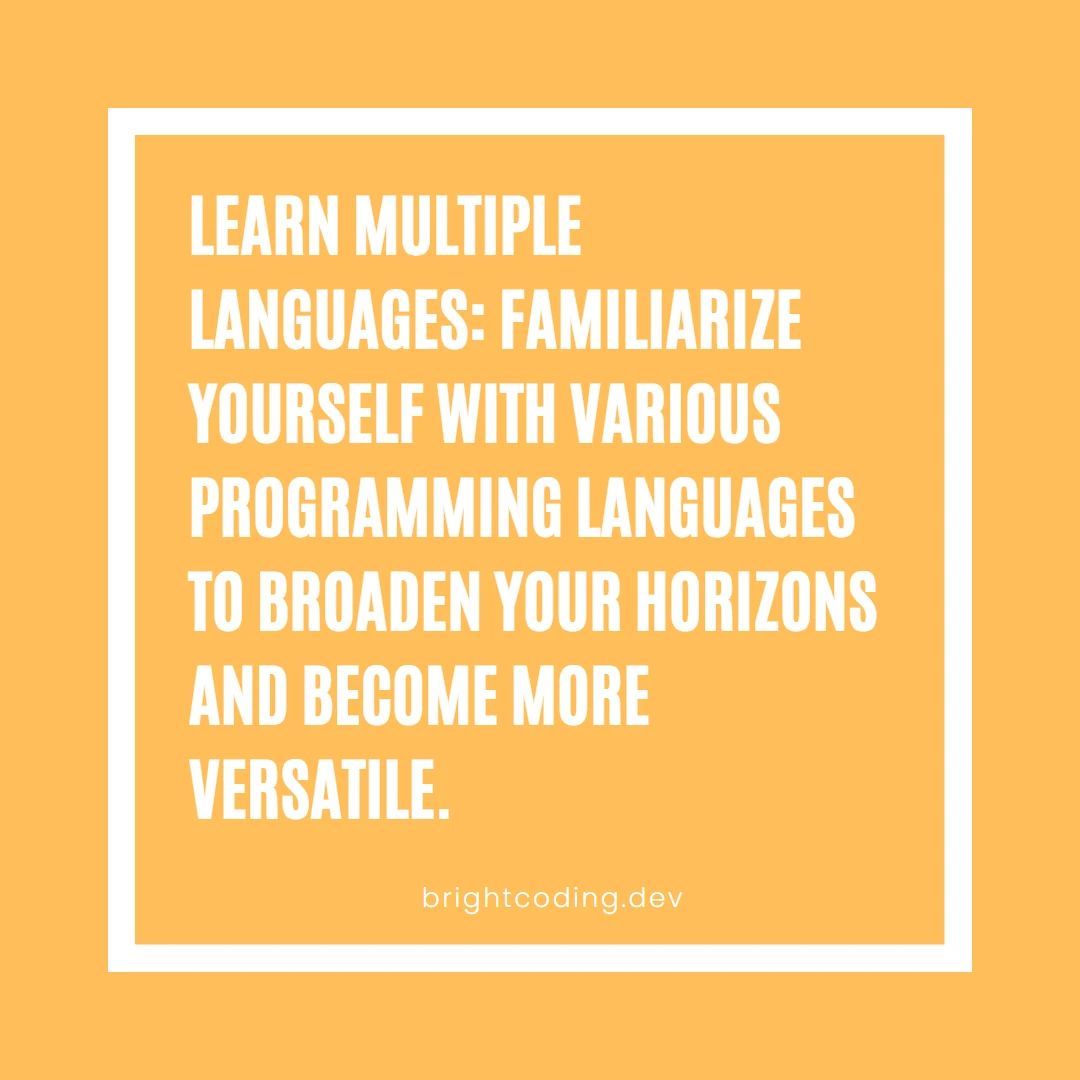 Mohamed IDBRAHIM on LinkedIn: #advice #brightcoding #developers Mohamed IDBRAHIM on LinkedIn: #advice #brightcoding #developers