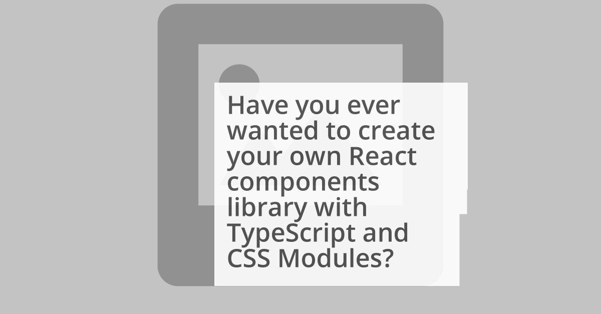 React Jobs on LinkedIn: Setting up a React components library in ... React Jobs on LinkedIn: Setting up a React components library in ...