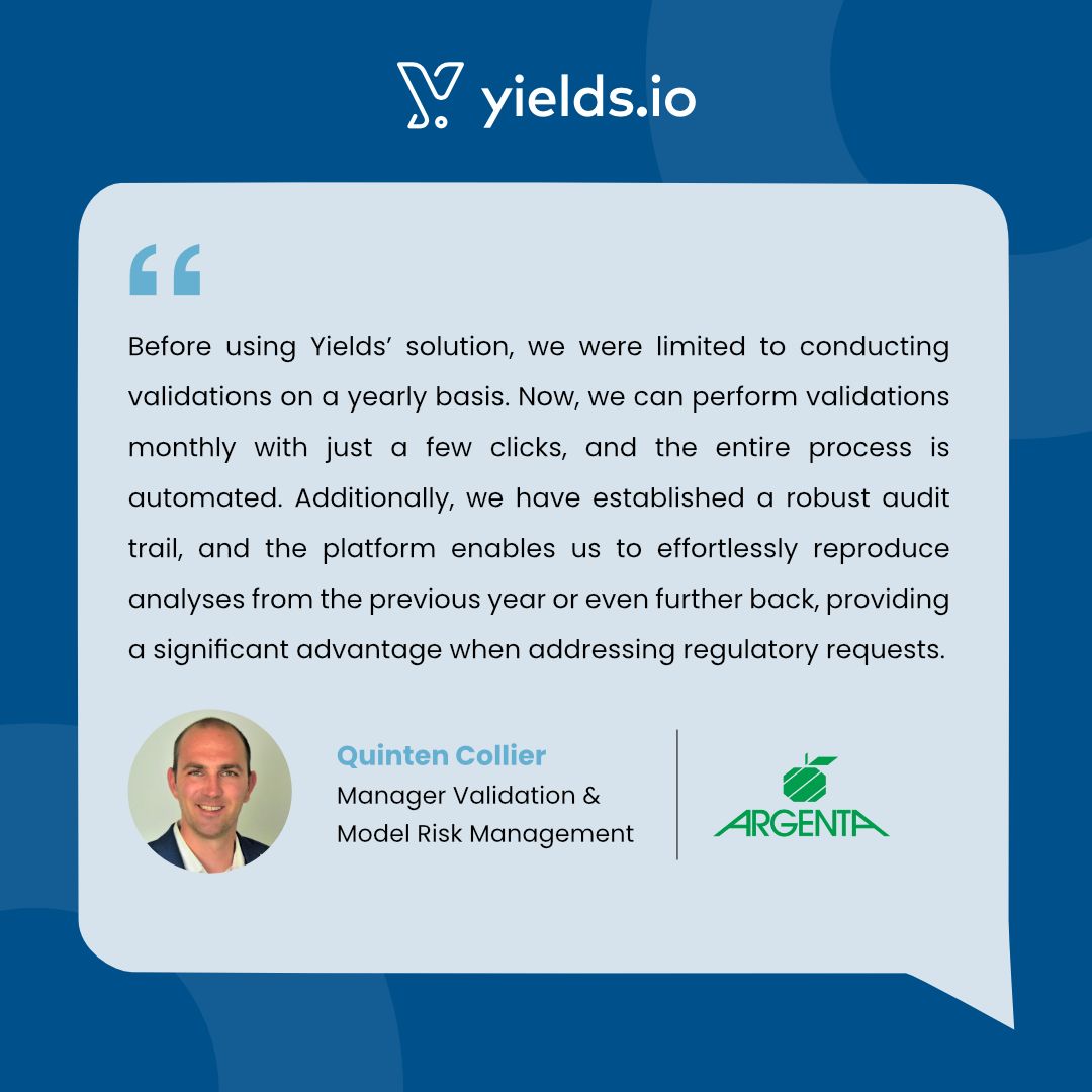 Yields.io on LinkedIn: Streamlining model validation at Argenta Bank ... Yields.io on LinkedIn: Streamlining model validation at Argenta Bank ...