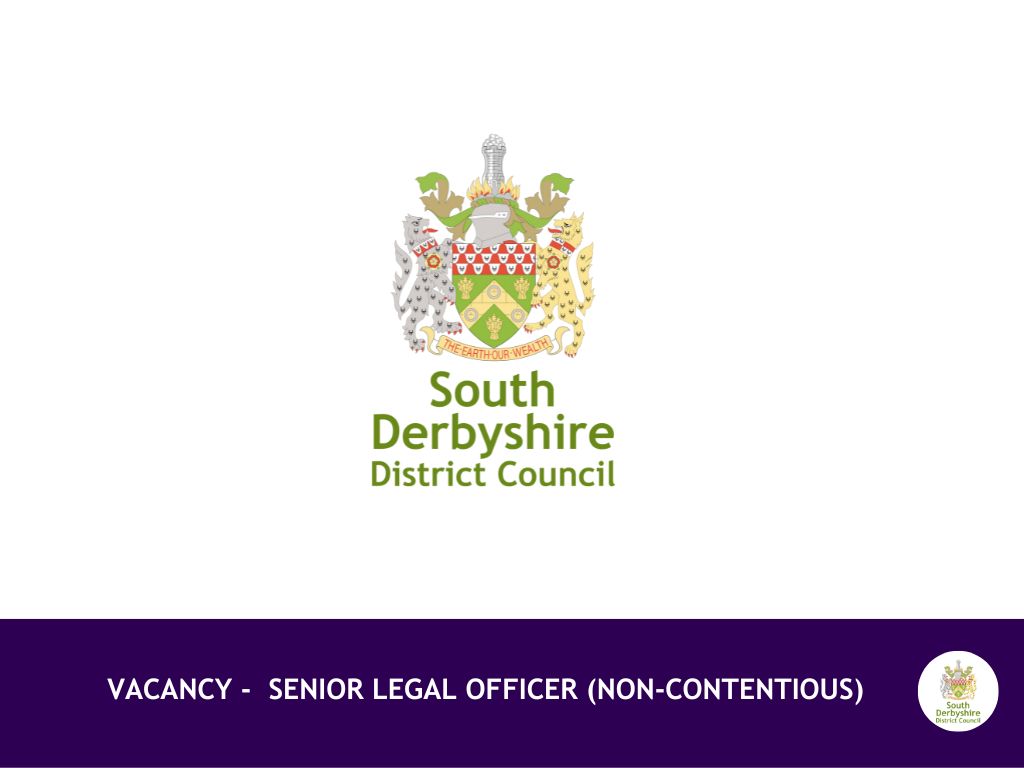 South Derbyshire DC on LinkedIn: Senior Legal Officer (Non-Contentious ... South Derbyshire DC on LinkedIn: Senior Legal Officer (Non-Contentious ...