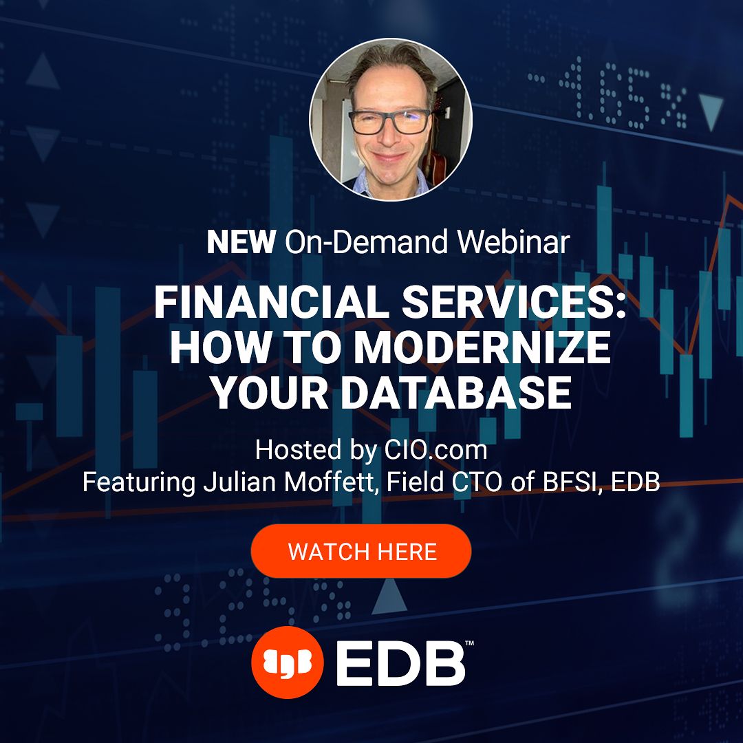 Behshad Behnam on LinkedIn: #postgres #finserv #edb #enterprisedb Behshad Behnam on LinkedIn: #postgres #finserv #edb #enterprisedb