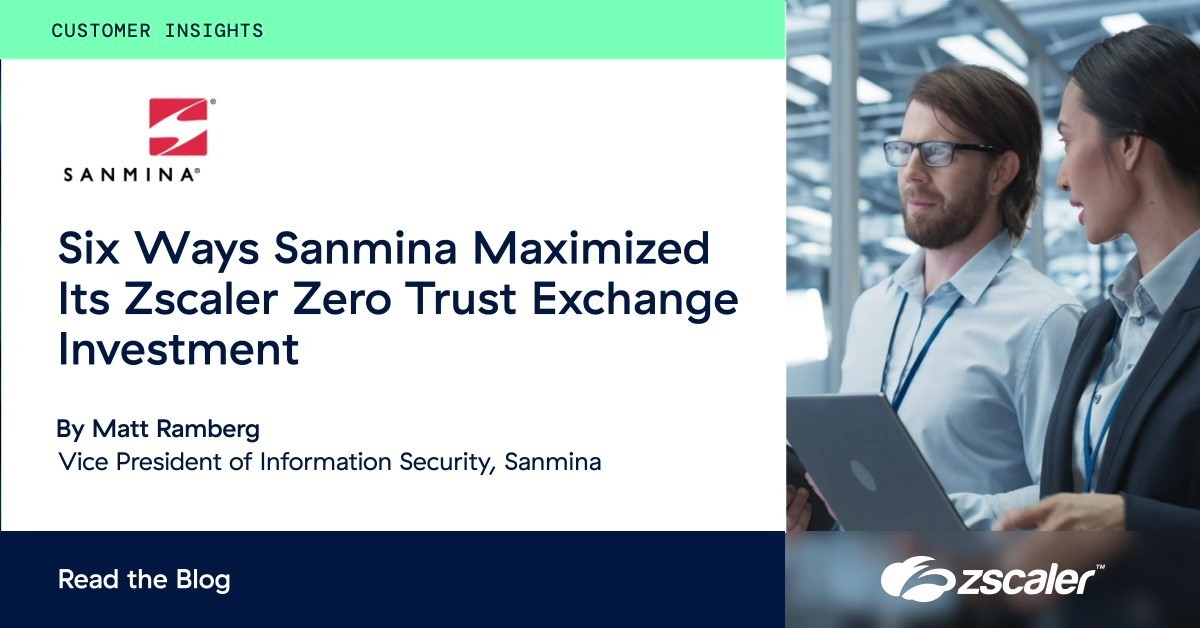 Michael J Schofield on LinkedIn: Sanmina drops VPNs and implements zero ... Michael J Schofield on LinkedIn: Sanmina drops VPNs and implements zero ...