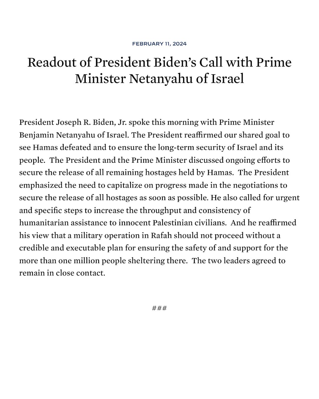 The Union Herald on LinkedIn: Readout of President Joe Biden’s call ... The Union Herald on LinkedIn: Readout of President Joe Biden’s call ...