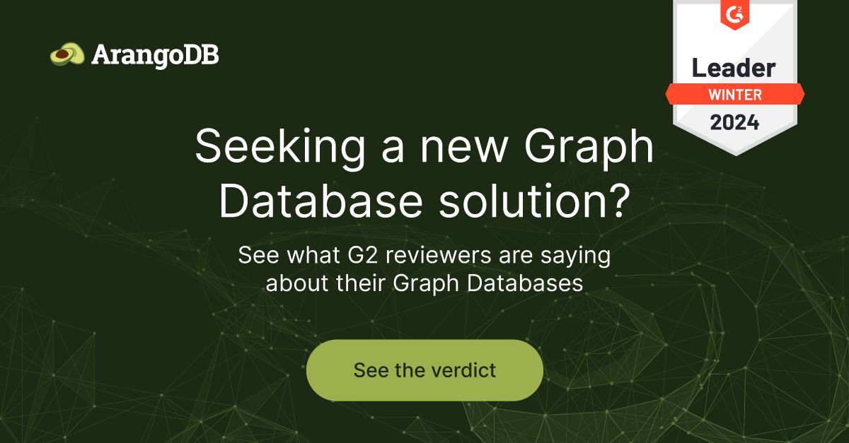 Learn about ArangoDB, a graph database by G2 | Richard Lawrence posted ... Learn about ArangoDB, a graph database by G2 | Richard Lawrence posted ...