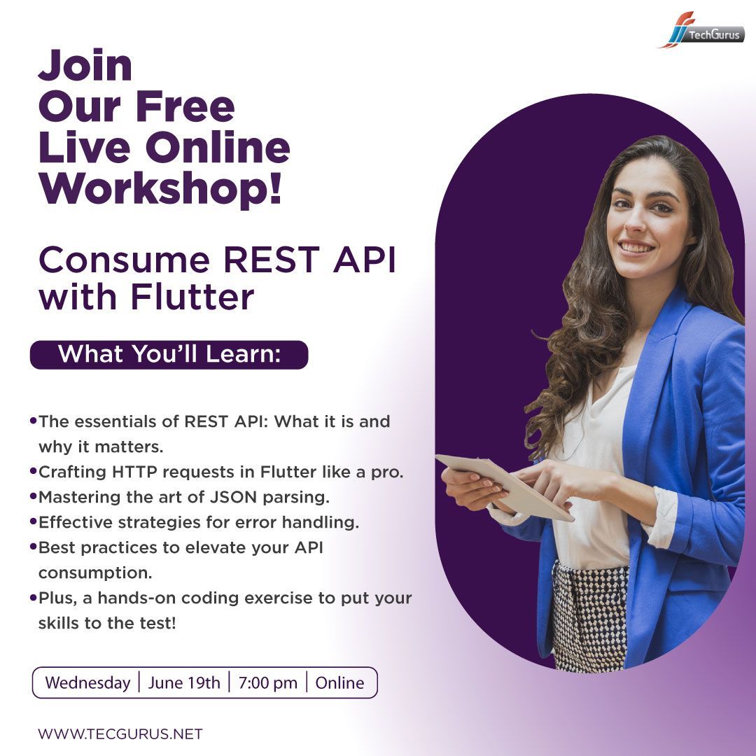 Tec Gurus on LinkedIn: 🌟 Unlock the Power of REST APIs with Flutter! 🌟 ... Tec Gurus on LinkedIn: 🌟 Unlock the Power of REST APIs with Flutter! 🌟 ...