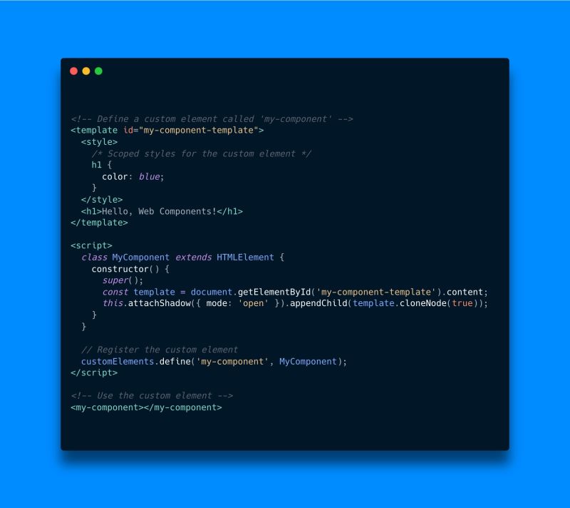Dmytro Stasyuk on LinkedIn: #webcomponents #html5 #htmlcoding #htmlcode ... Dmytro Stasyuk on LinkedIn: #webcomponents #html5 #htmlcoding #htmlcode ...