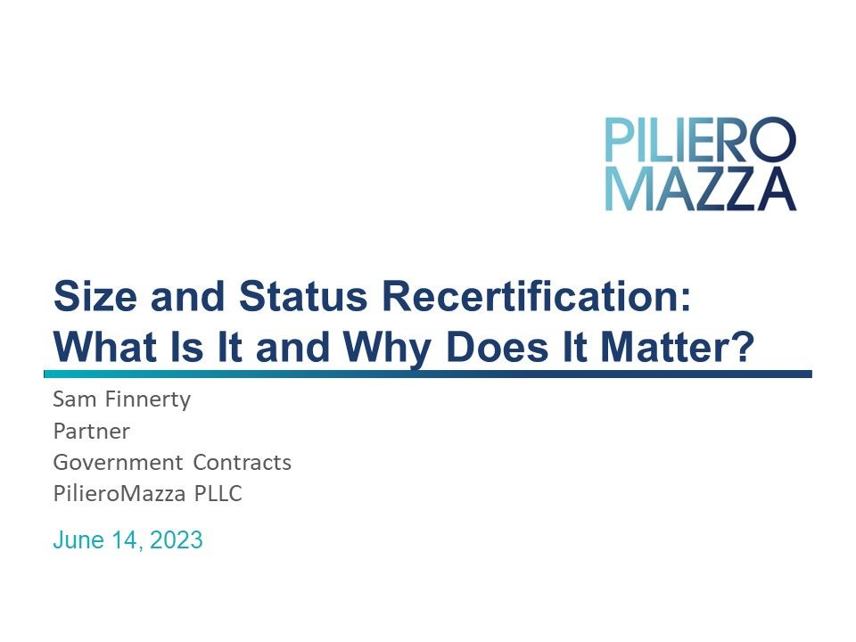 PilieroMazza PLLC on LinkedIn: #pilieromazza #govcon PilieroMazza PLLC on LinkedIn: #pilieromazza #govcon