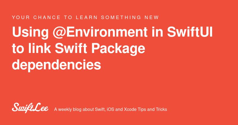 🚀 Antoine van der Lee on LinkedIn: Using @Environment in SwiftUI to ... 🚀 Antoine van der Lee on LinkedIn: Using @Environment in SwiftUI to ...
