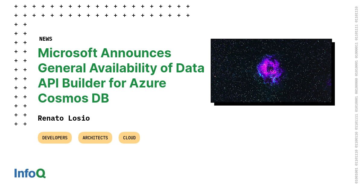 Azure Cosmos DB on LinkedIn: #azurecosmosdb #opensource #infoq Azure Cosmos DB on LinkedIn: #azurecosmosdb #opensource #infoq