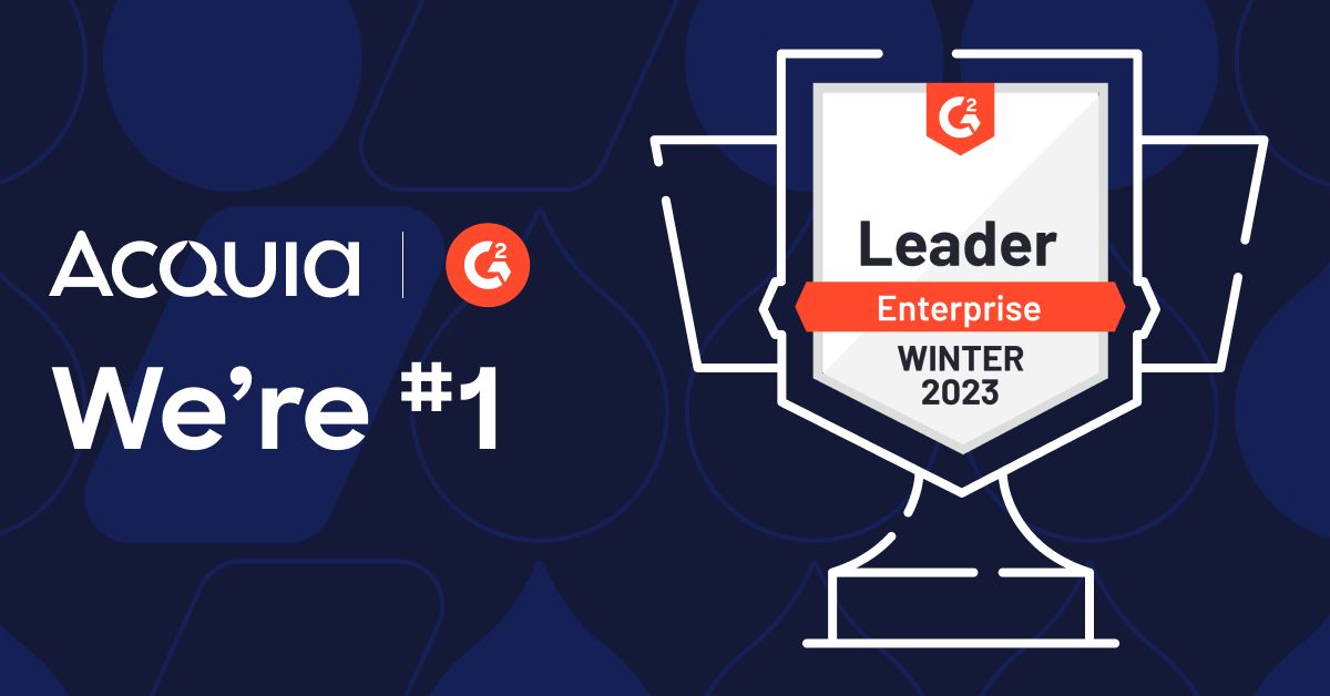 Acquia on LinkedIn: Acquia customers named us a Leader in G2 Winter ... Acquia on LinkedIn: Acquia customers named us a Leader in G2 Winter ...
