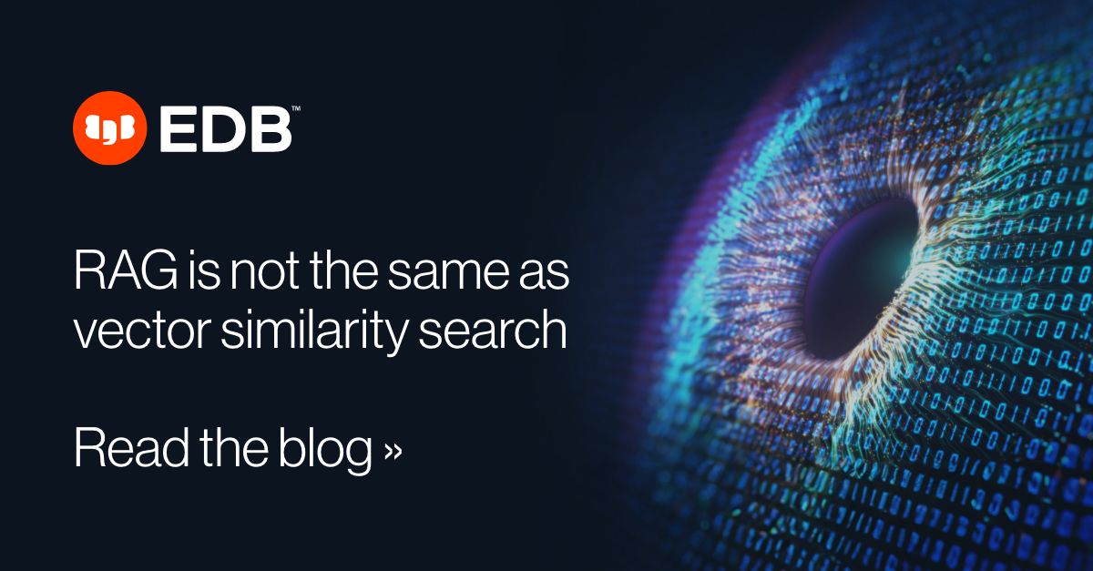Ashish Bajaj on LinkedIn: #edb #postgres #rag #vector #ai Ashish Bajaj on LinkedIn: #edb #postgres #rag #vector #ai