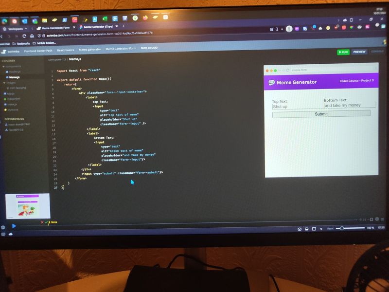 Dominic Ross on LinkedIn: #react #scrimba #css #webdev # ... Dominic Ross on LinkedIn: #react #scrimba #css #webdev # ...
