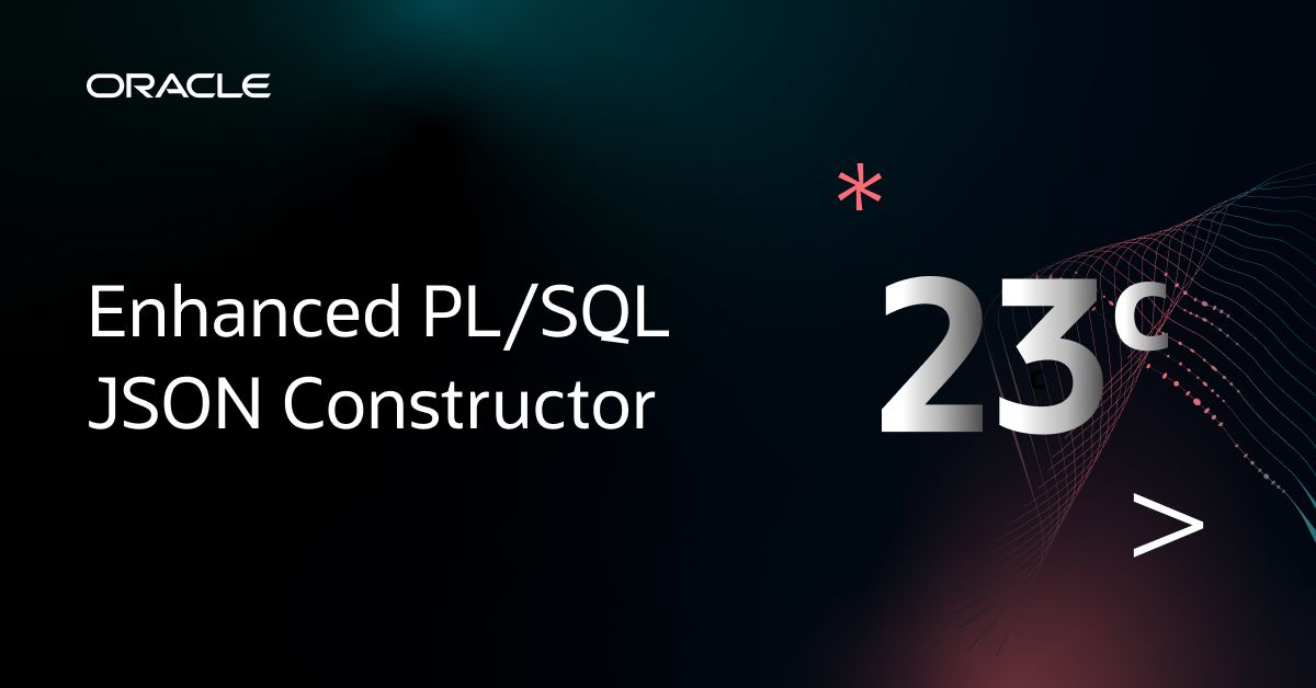 Accenture Enkitec Group on LinkedIn: “JSON constructor support for ... Accenture Enkitec Group on LinkedIn: “JSON constructor support for ...