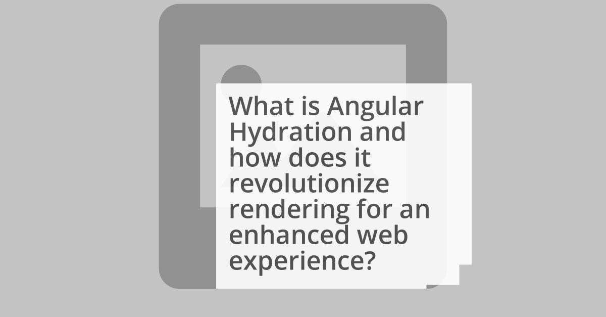 Angular Jobs on LinkedIn: Angular Hydration Improvements ... Angular Jobs on LinkedIn: Angular Hydration Improvements ...