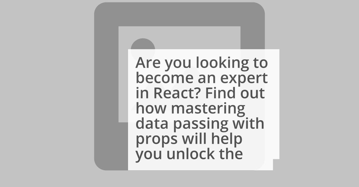 React Jobs on LinkedIn: Ultimate Guide to Mastering Data Passing with ... React Jobs on LinkedIn: Ultimate Guide to Mastering Data Passing with ...