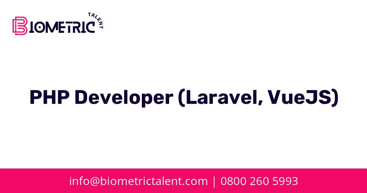 Biometric Talent on LinkedIn: PHP Developer (Laravel, VueJS) Biometric Talent on LinkedIn: PHP Developer (Laravel, VueJS)