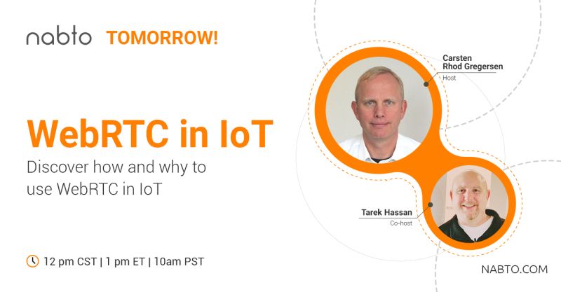 Nabto on LinkedIn: #webinar #webrtc #iot #internetofthings #iotapplications Nabto on LinkedIn: #webinar #webrtc #iot #internetofthings #iotapplications