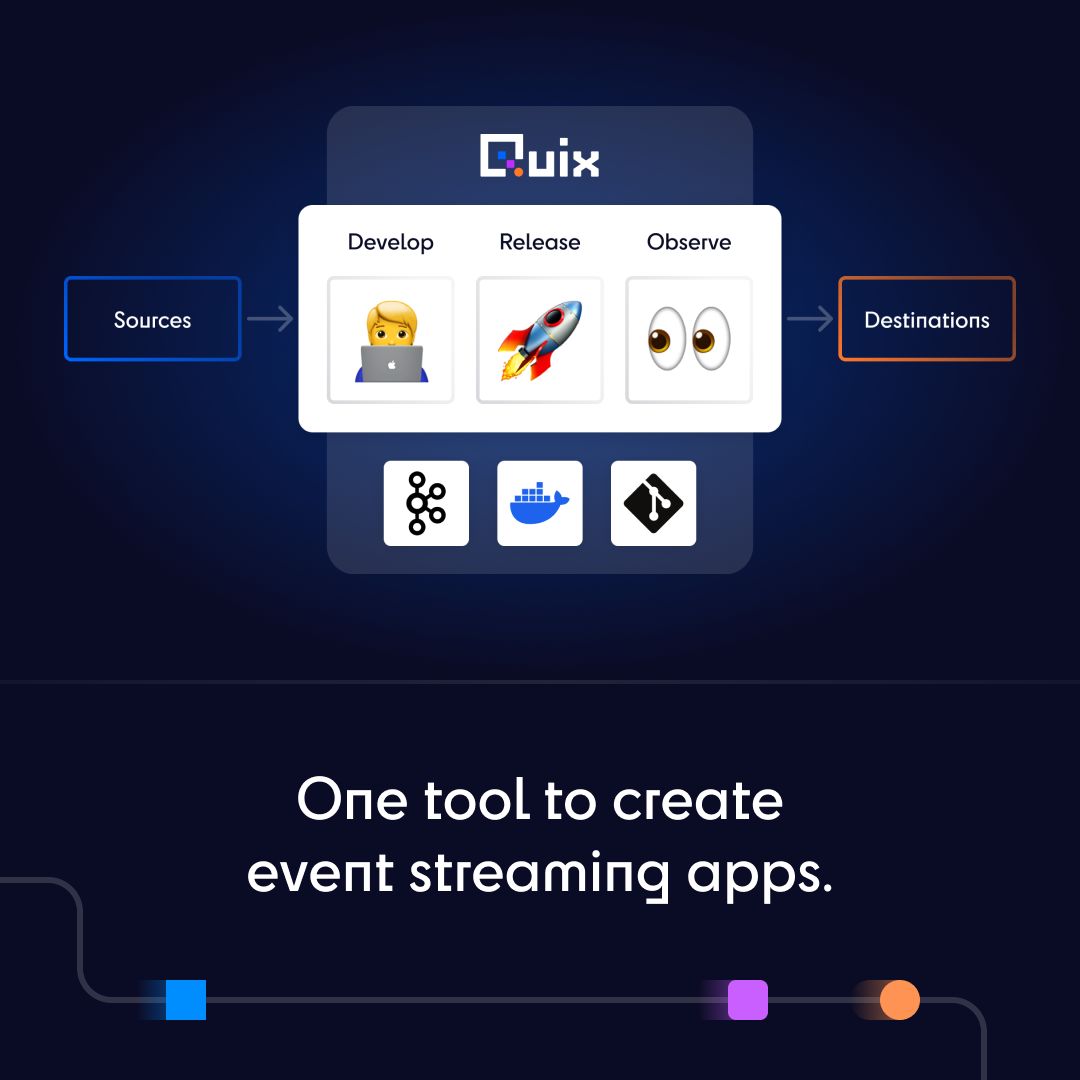 Quix on LinkedIn: Python stream processing made simple | Quix Quix on LinkedIn: Python stream processing made simple | Quix