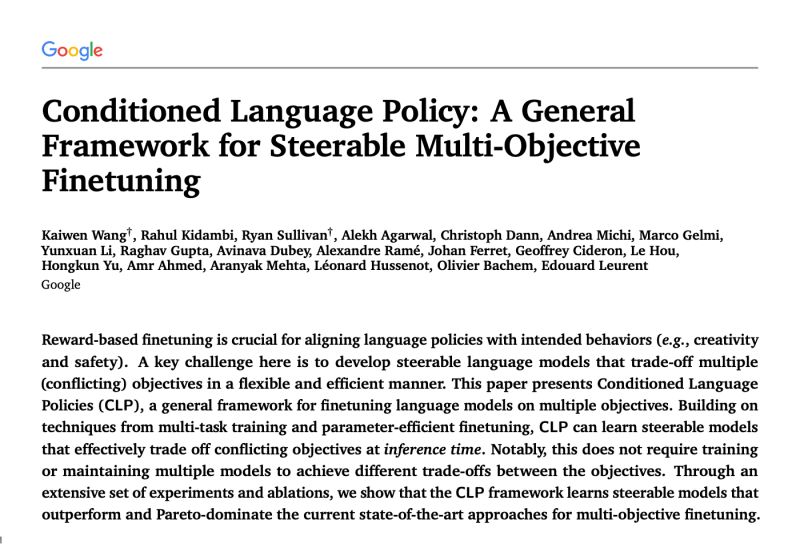 Ahsen Khaliq on LinkedIn: Google presents Conditioned Language Policy A ... Ahsen Khaliq on LinkedIn: Google presents Conditioned Language Policy A ...