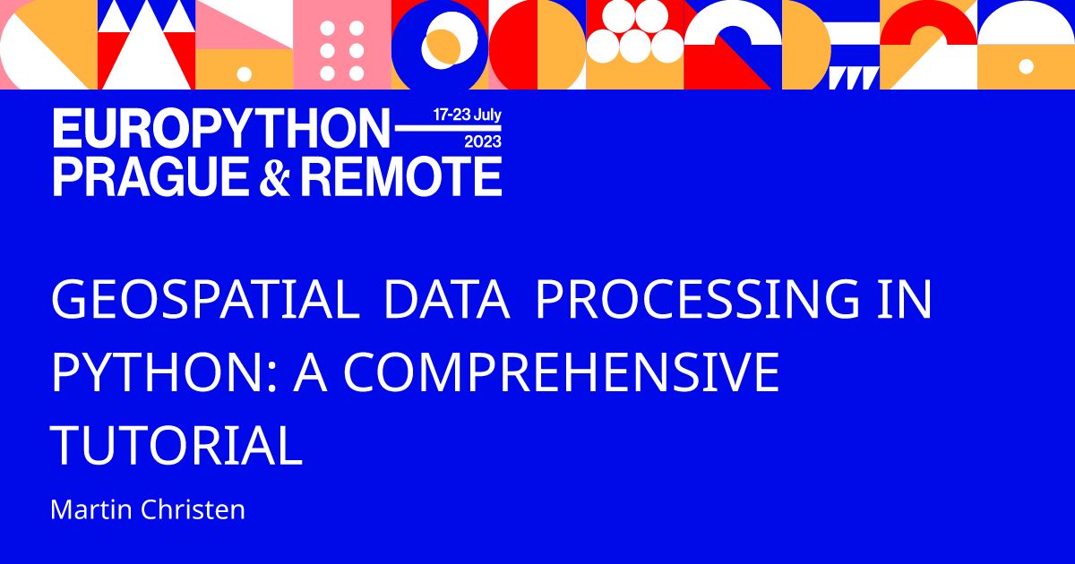 EuroPython on LinkedIn: Geospatial Data Processing in Python: A ... EuroPython on LinkedIn: Geospatial Data Processing in Python: A ...