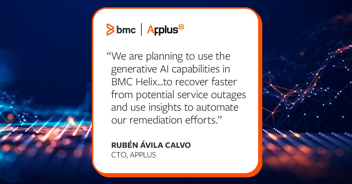 Sheila Mullen on LinkedIn: Applus - BMC Software Sheila Mullen on LinkedIn: Applus - BMC Software