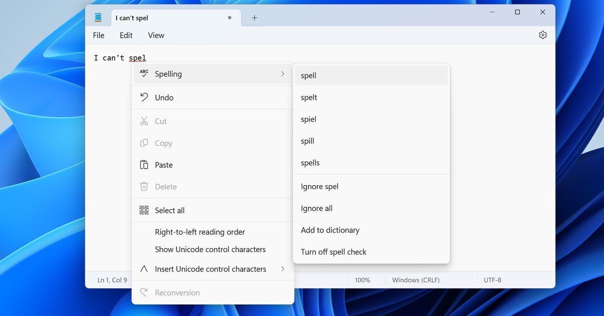 Joshua Drew on LinkedIn: Microsoft’s Notepad gets spellcheck and ... Joshua Drew on LinkedIn: Microsoft’s Notepad gets spellcheck and ...