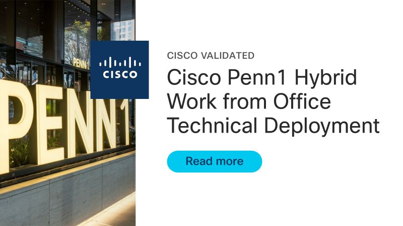 Mike Kline on LinkedIn: Cisco Penn1 Hybrid Work from Office Deployment Mike Kline on LinkedIn: Cisco Penn1 Hybrid Work from Office Deployment