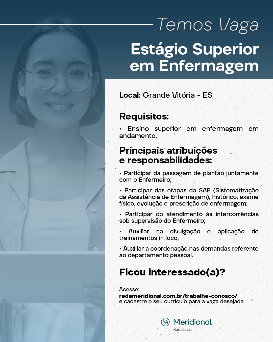 Rede Meridional no LinkedIn: A Rede Meridional está com novas vagas ... Rede Meridional no LinkedIn: A Rede Meridional está com novas vagas ...