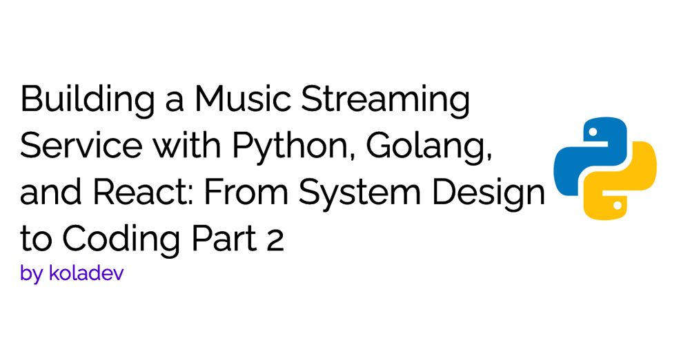 CodingCat.dev on LinkedIn: Building a Music Streaming Service with ... CodingCat.dev on LinkedIn: Building a Music Streaming Service with ...