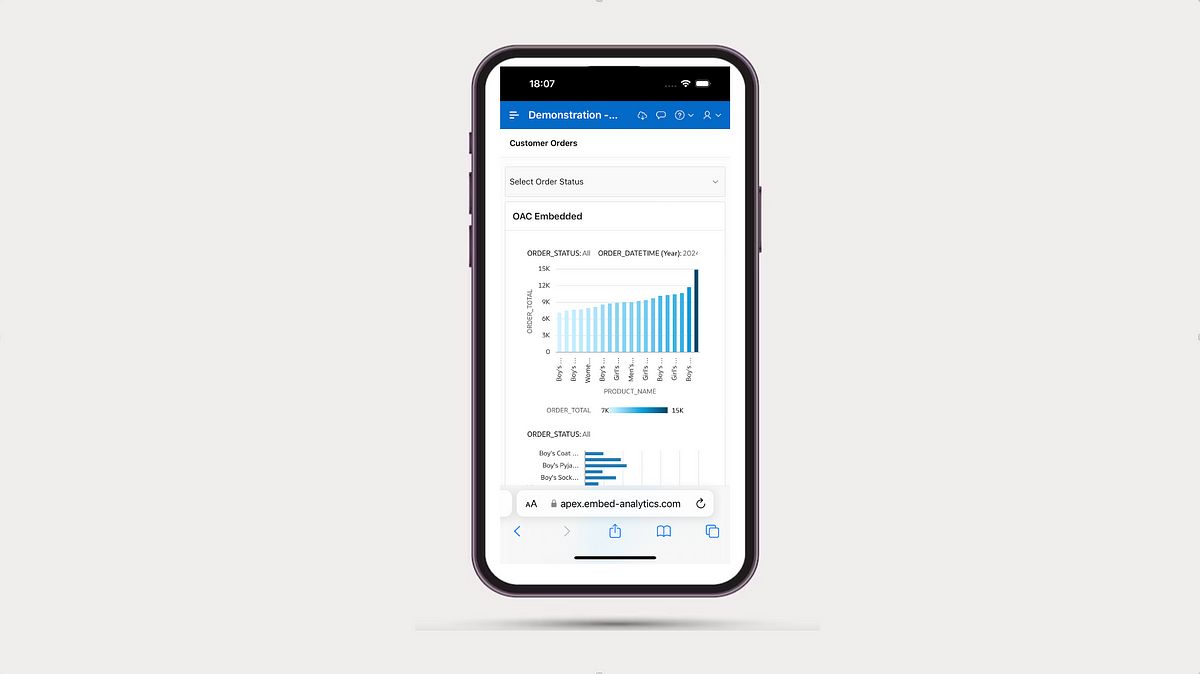 Oracle Analytics on LinkedIn: Embedding Oracle Analytics in APEX for Mobile Oracle Analytics on LinkedIn: Embedding Oracle Analytics in APEX for Mobile