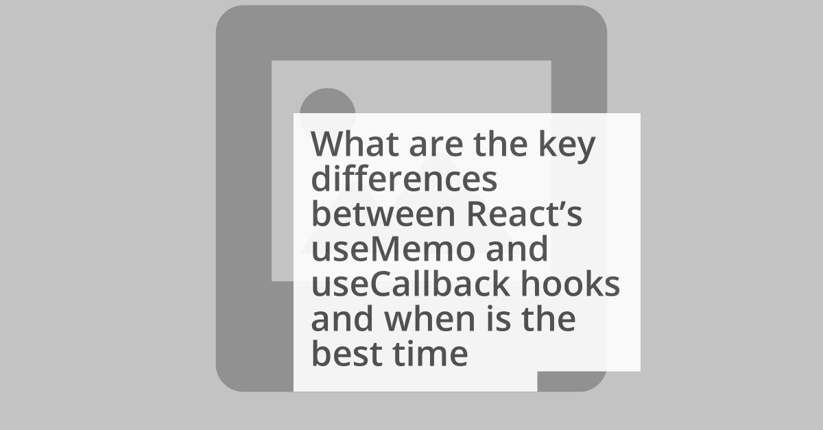 React Jobs on LinkedIn: Memoize or Callback? A Comprehensive Guide to ... React Jobs on LinkedIn: Memoize or Callback? A Comprehensive Guide to ...