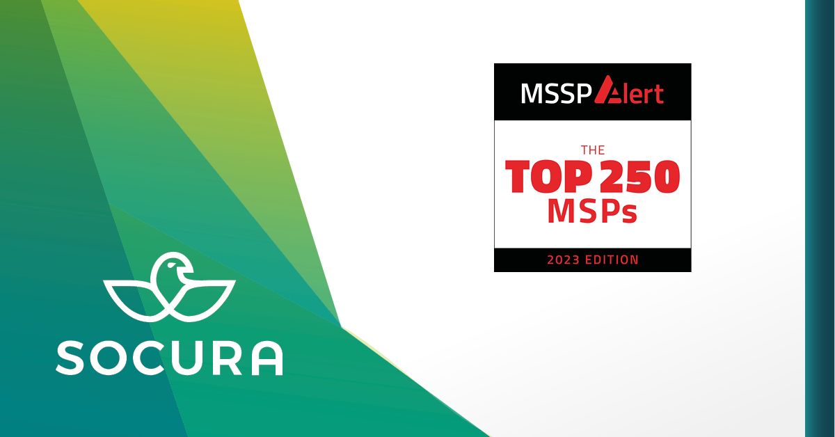 Socura on LinkedIn: Socura Named to MSSP Alert’s 2023 Global List of ... Socura on LinkedIn: Socura Named to MSSP Alert’s 2023 Global List of ...