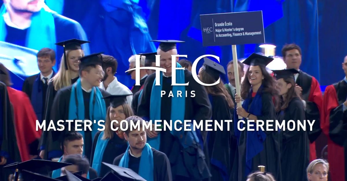 HEC Paris Masters on LinkedIn: HEC Paris | Master's Commencement ... HEC Paris Masters on LinkedIn: HEC Paris | Master's Commencement ...