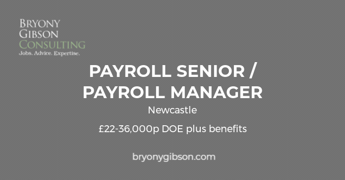 Bryony Gibson Consulting on LinkedIn: Payroll Senior / Payroll Manager ... Bryony Gibson Consulting on LinkedIn: Payroll Senior / Payroll Manager ...
