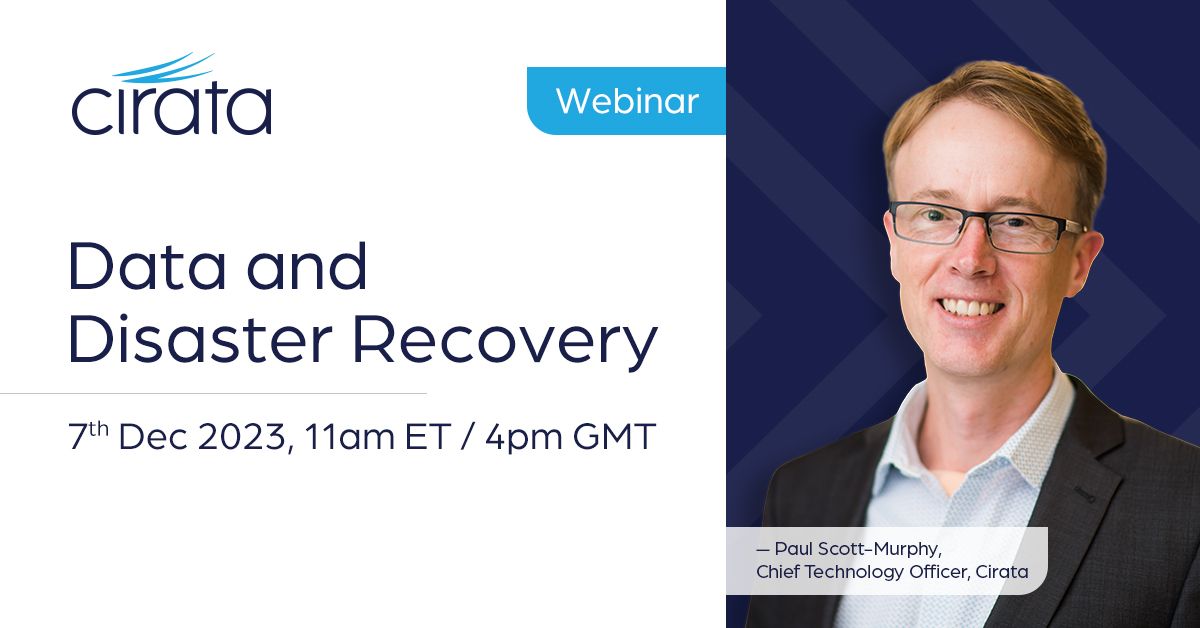 Cirata on LinkedIn: #disasterrecovery #datatalk Cirata on LinkedIn: #disasterrecovery #datatalk