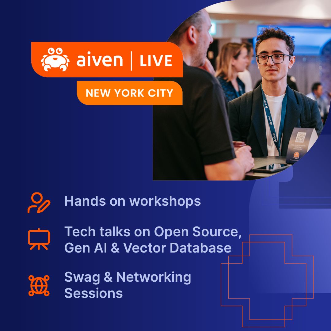 Aiven on LinkedIn: Aiven Live: New York City Aiven on LinkedIn: Aiven Live: New York City