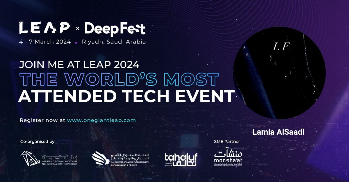 Lamia Fahad AlSaadi on LinkedIn: LEAP and DeepFest 2024 Lamia Fahad AlSaadi on LinkedIn: LEAP and DeepFest 2024