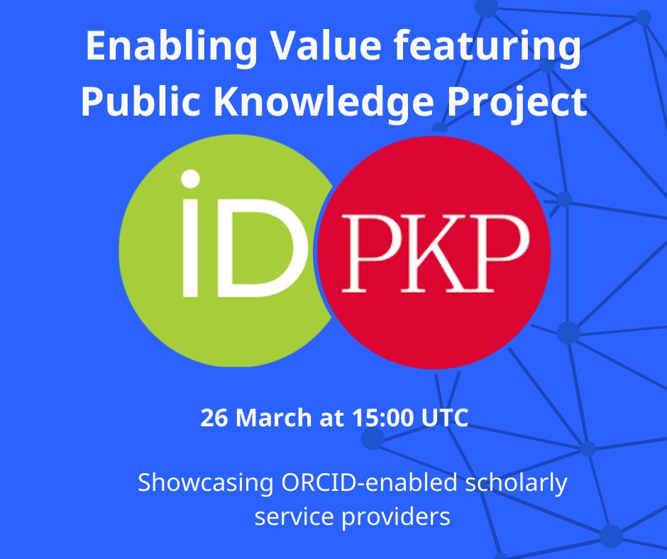 ORCID on LinkedIn: 🚨 Upcoming webinar alert 🚨 On 26 March, Public ... ORCID on LinkedIn: 🚨 Upcoming webinar alert 🚨 On 26 March, Public ...