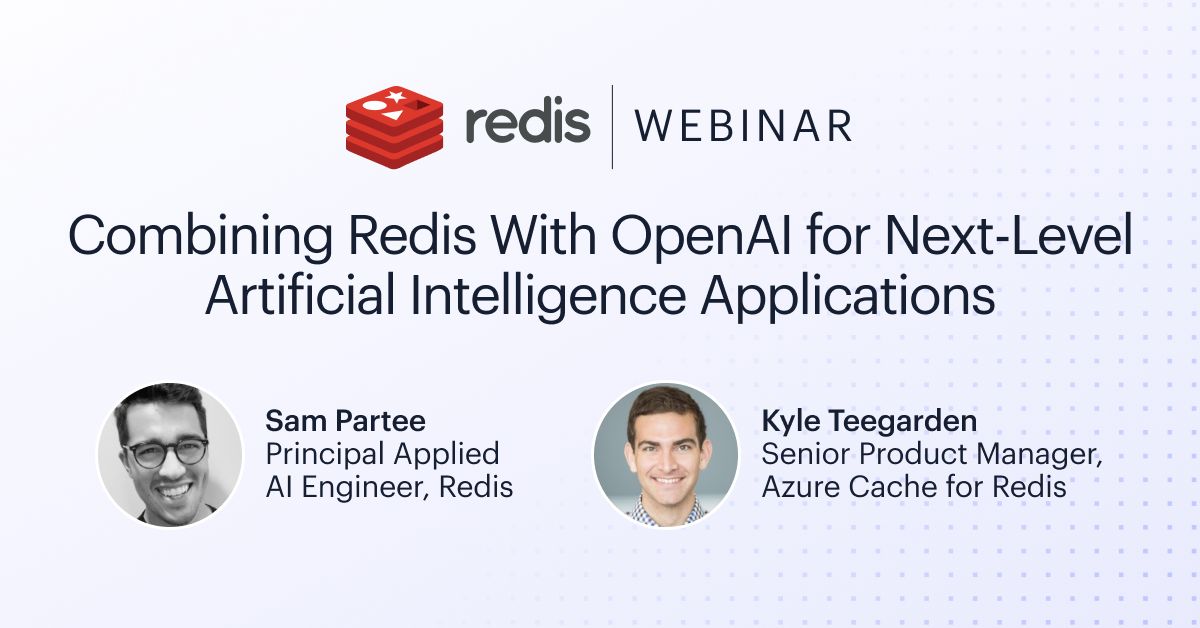 Joseph Sheehan on LinkedIn: Combining Redis with OpenAI | Redis Joseph Sheehan on LinkedIn: Combining Redis with OpenAI | Redis