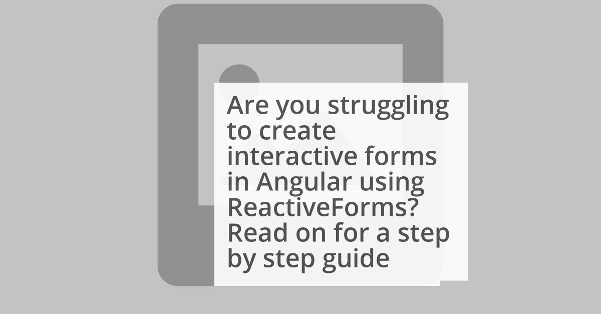 Angular Jobs on LinkedIn: Angular Reactive Forms: A Step By Step ... Angular Jobs on LinkedIn: Angular Reactive Forms: A Step By Step ...