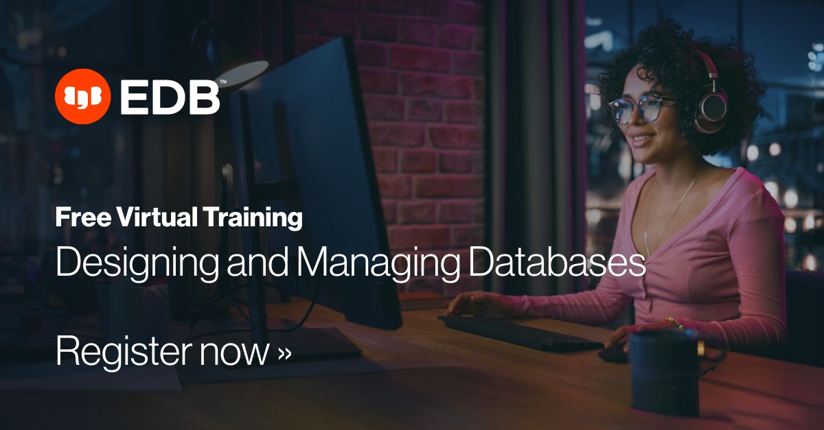 Ashish Bajaj on LinkedIn: #edb #learning #postgres #training #opensource Ashish Bajaj on LinkedIn: #edb #learning #postgres #training #opensource