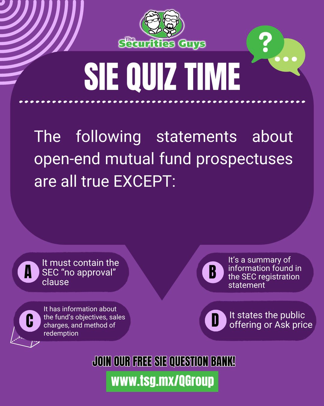 The Securities Guys on LinkedIn: Comment down your answer! If you want ... The Securities Guys on LinkedIn: Comment down your answer! If you want ...