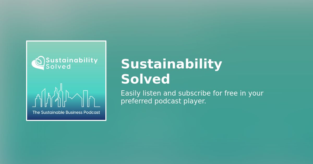 Green Element on LinkedIn: Easily listen to Sustainability Solved in ... Green Element on LinkedIn: Easily listen to Sustainability Solved in ...