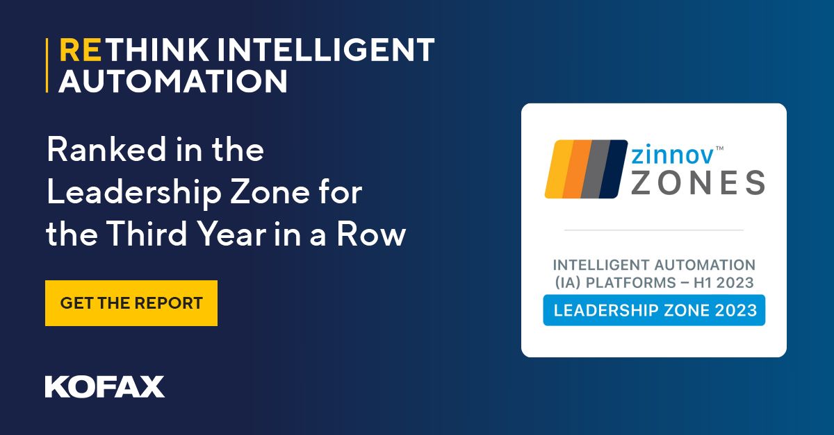 Kofax on LinkedIn: Kofax Named a Leader in Zinnov Zone Ratings for ... Kofax on LinkedIn: Kofax Named a Leader in Zinnov Zone Ratings for ...