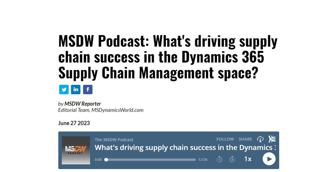 MSDynamicsWorld.com (MSDW) on LinkedIn: MSDW Podcast: What's driving ... MSDynamicsWorld.com (MSDW) on LinkedIn: MSDW Podcast: What's driving ...